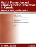 HEALTH PROMOTION AND CHRONIC DISEASE PREVENTION IN CANADA-RESEARCH ...